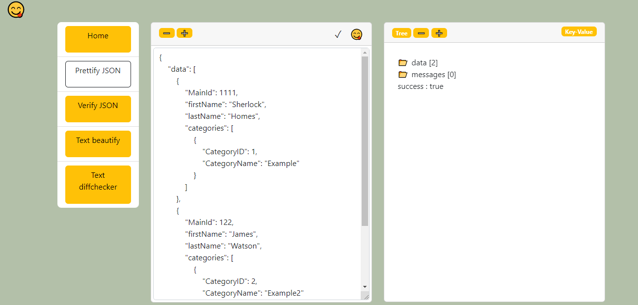 Prettify JSON Tool Pretty JSON JSON Pretty Print JSON Pretty
